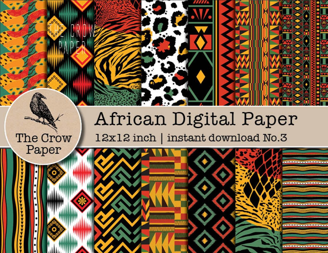 Huge Package Kwanzaa African Digital Paper Papers Scrapbook - Etsy