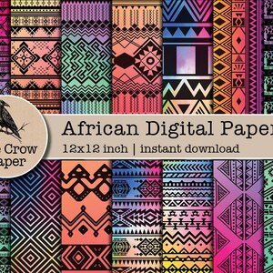 Huge Package Kwanzaa African Digital Paper | Papers Scrapbook ...