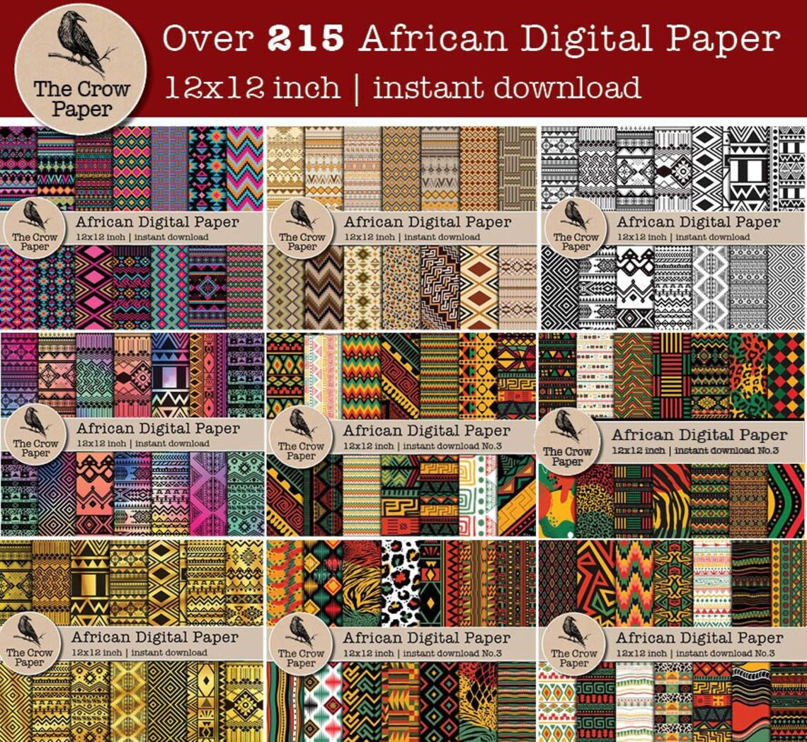Huge Package Kwanzaa African Digital Paper Papers Scrapbook - Etsy