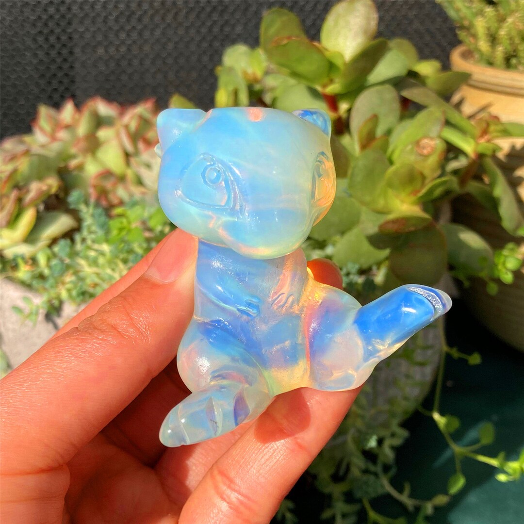 1pc 2 White Opalite Pokemon Mewtwo Carvedquartz Crystal - Etsy