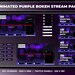 Animated Purple Theme Bokeh Stream Pack | Twitch & Youtube | Overlays ...