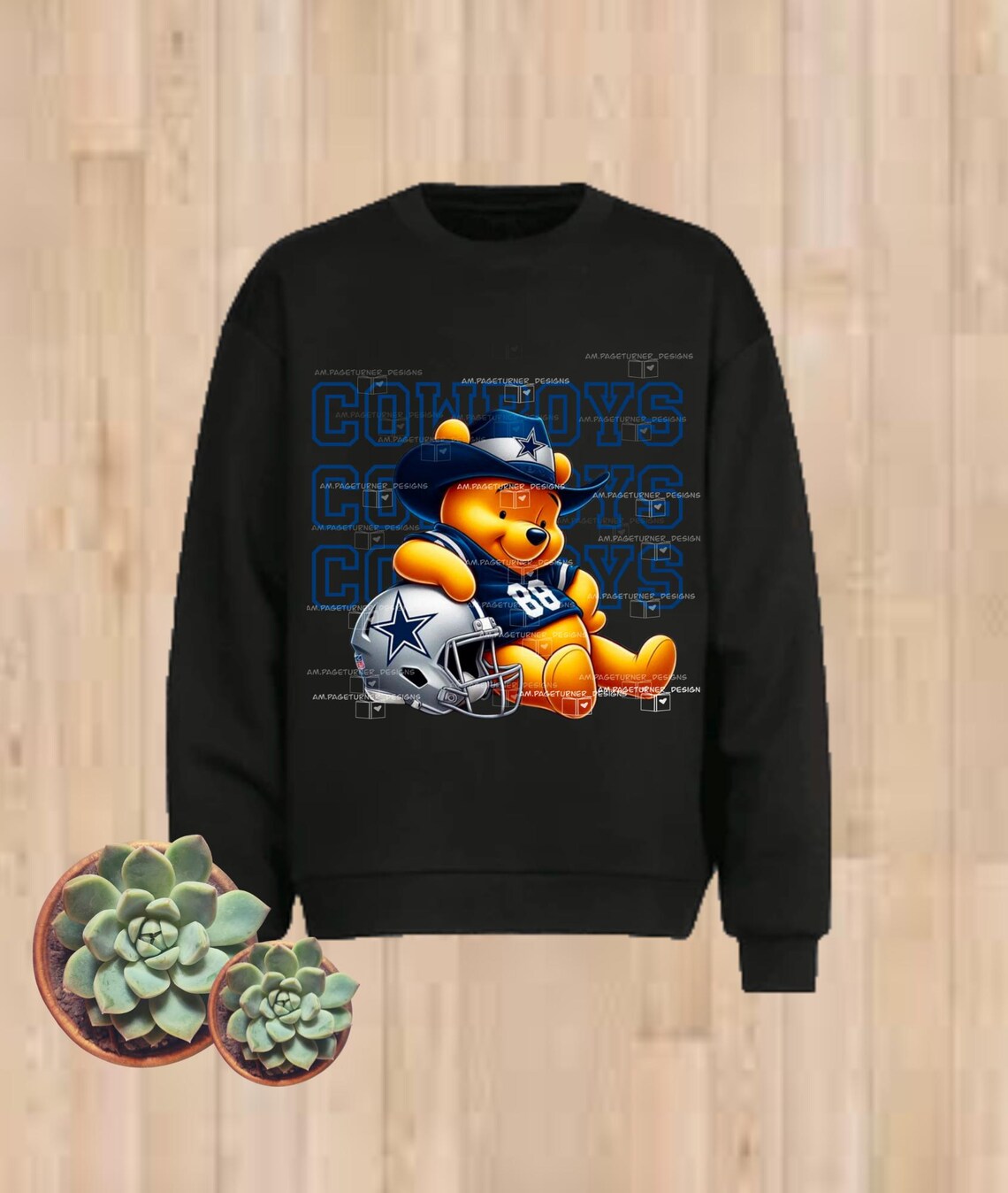 Dallas Cowboys Winnie the Pooh PNG File - Etsy