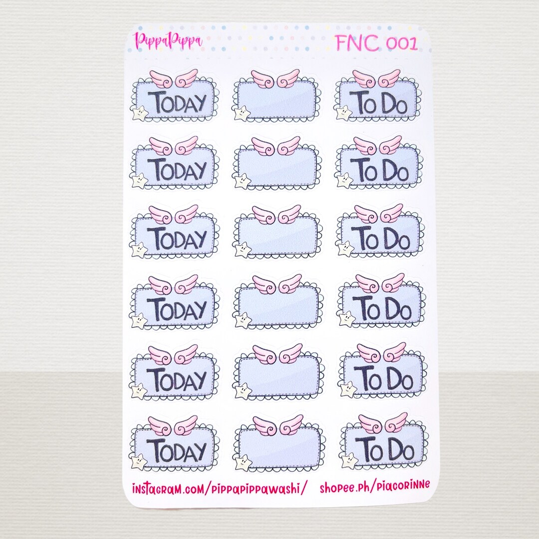 Pippapippa FNC 001 Sticker Sheet - Etsy