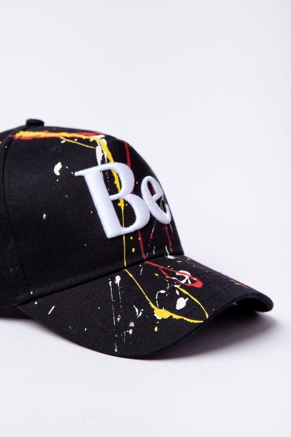 Plain Black or Paint Splatter Your Be Cap With 3d Embroidery - Etsy