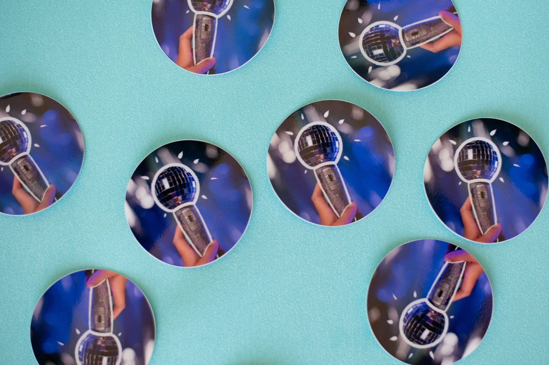 Sticker Stickers Micro Disco Photo Photography Graphic Drawing - Etsy