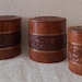 Set of 3 Italian Leather Round Boxes - Etsy