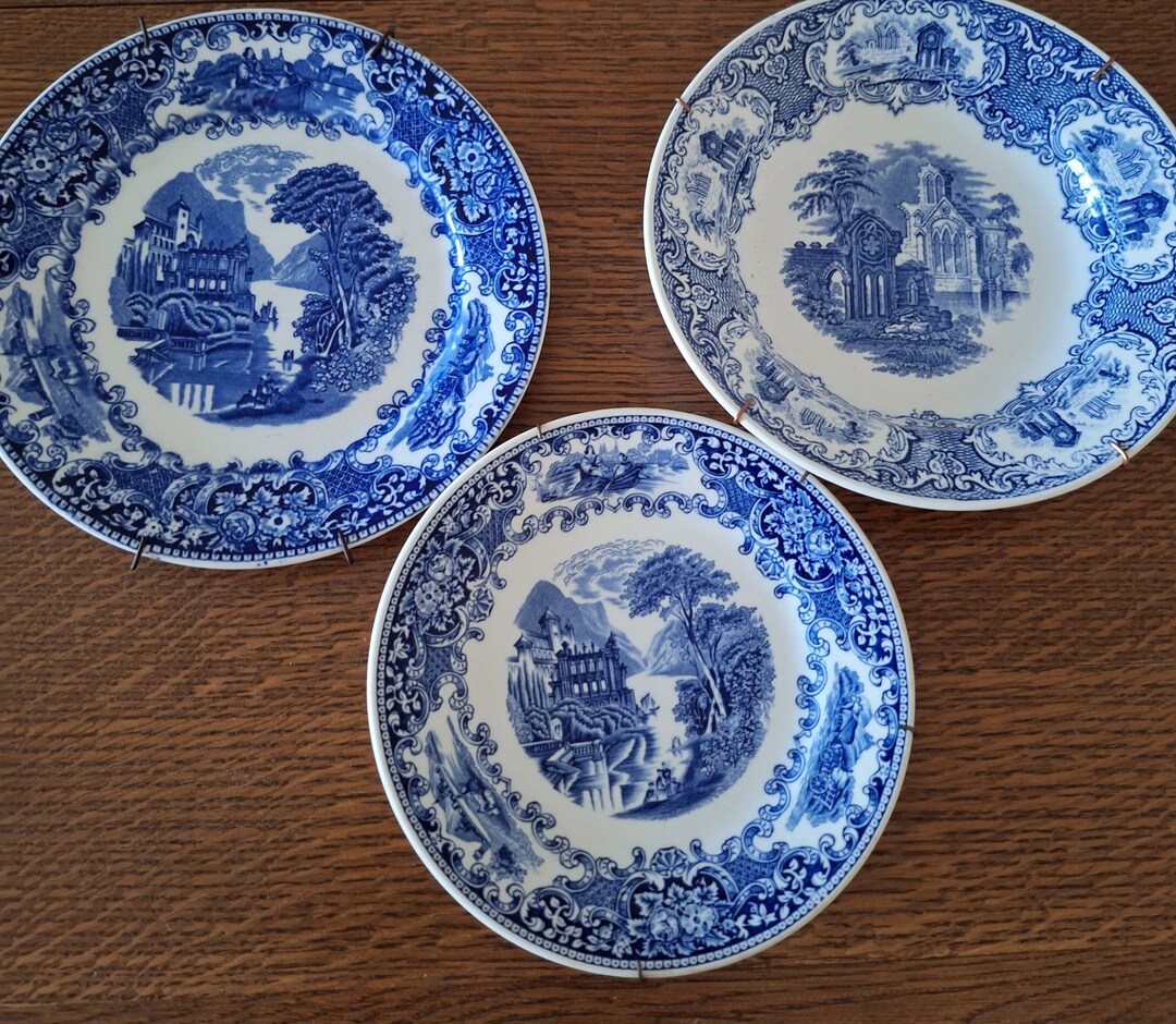 Six Delft Blue Wall Plates, Petrus Regout, Royal Sphinx Maastricht - Etsy