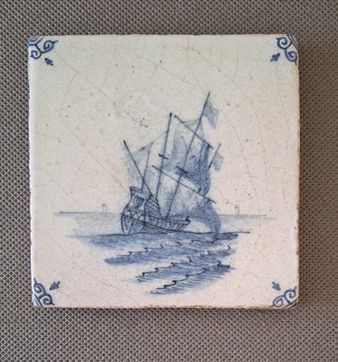 Antique Delft Tile, 1700s - Etsy