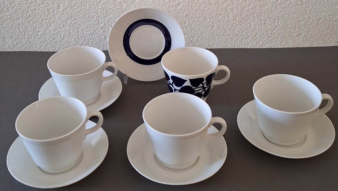 Arabia, 5 Big Tea Cups - Etsy