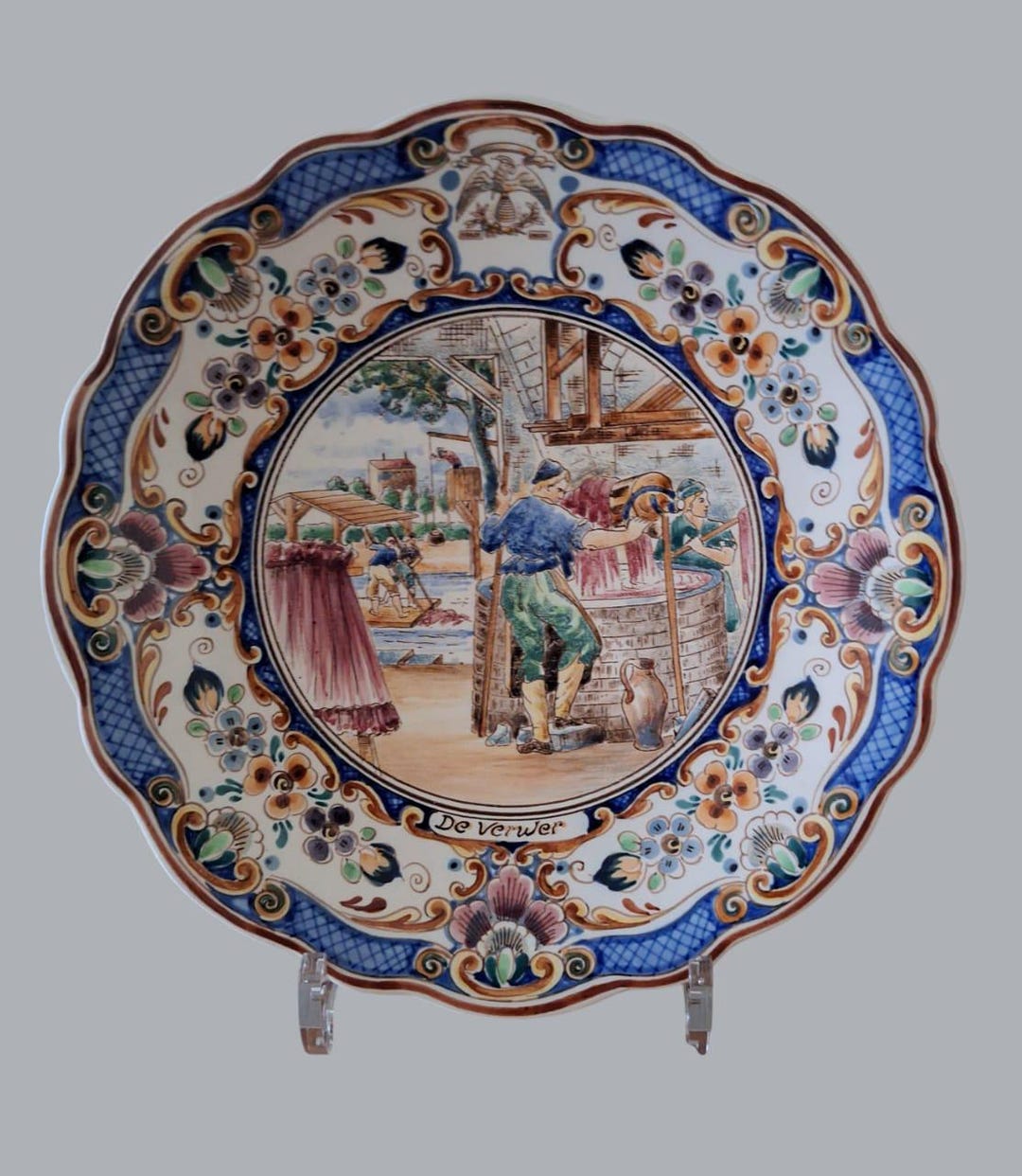 A Wall Plate, "de Verwer" Naar Van Luyken. Rare! - Etsy