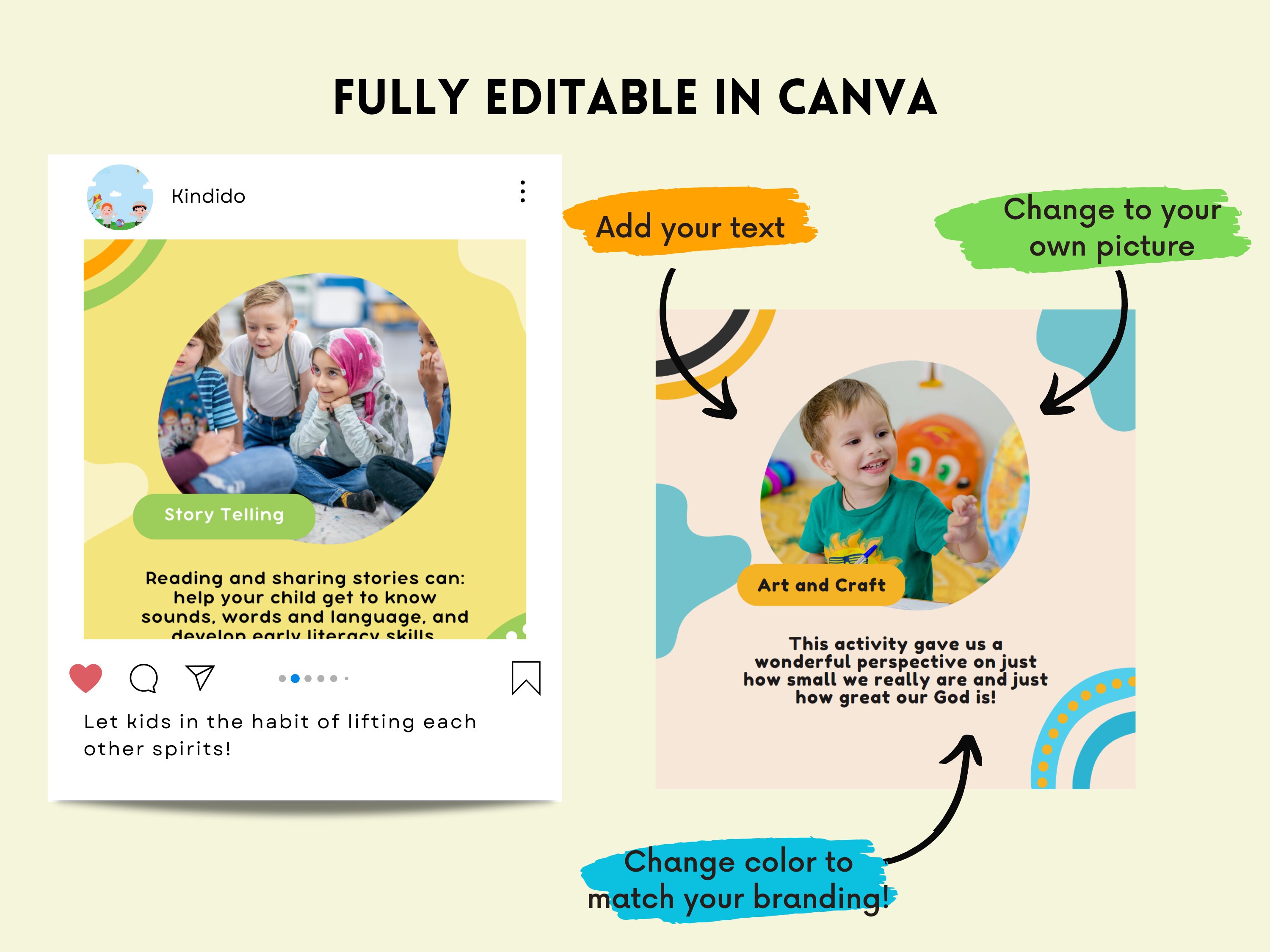 Education Instagram Canva Template | Childhood Education | Preschool ...