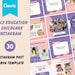 Education Instagram Canva Template | Montessori Childcare | Preschool ...