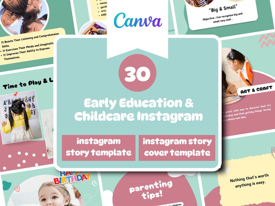 Educator Teacher Instagram Canva Template | Childhood Education ...