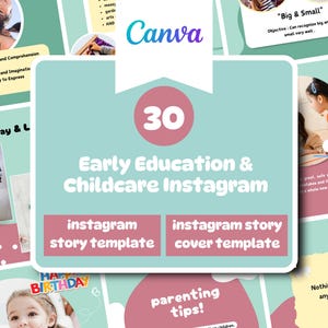 Educator Teacher Instagram Canva Template | Childhood Education ...