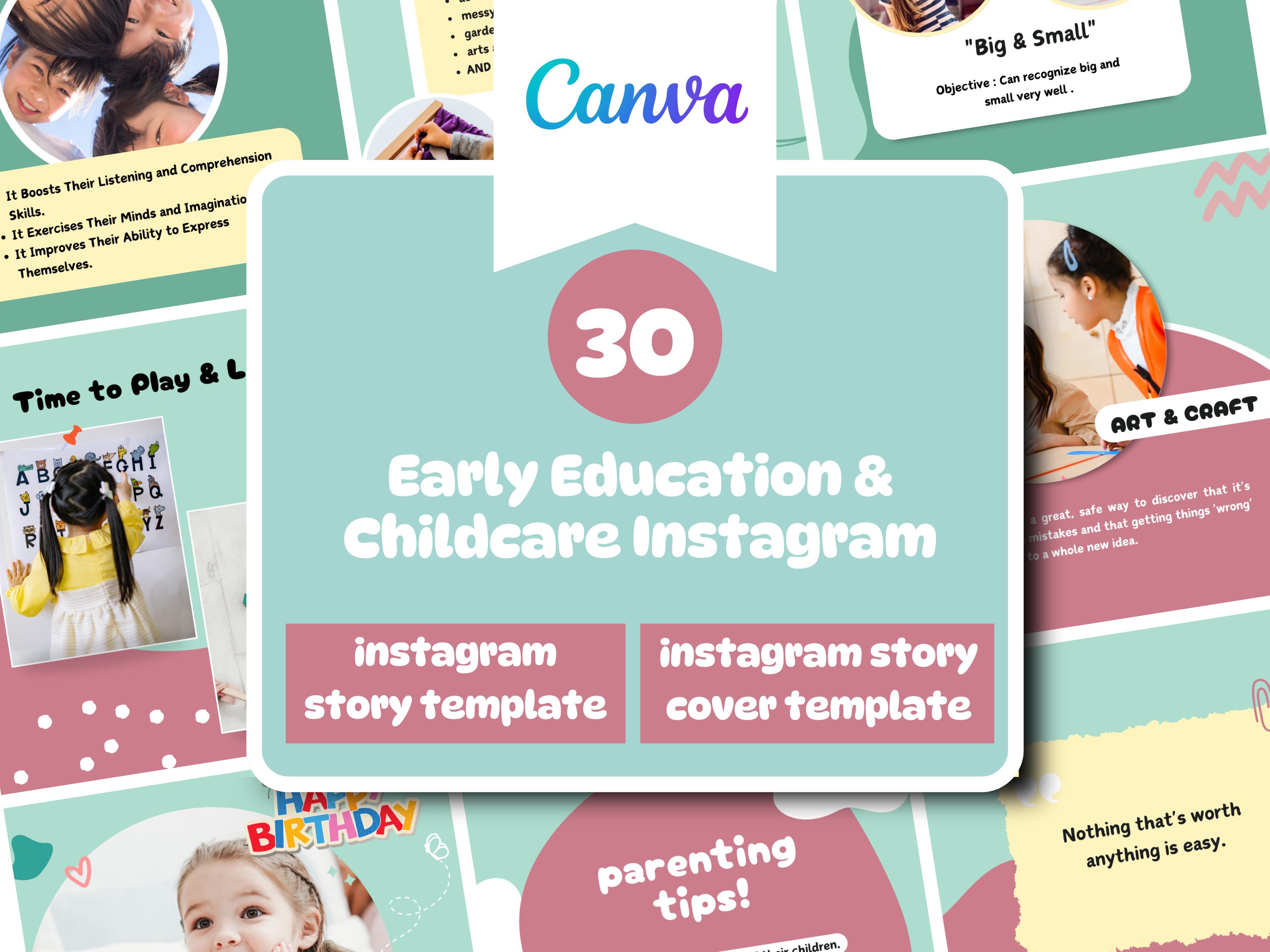 Educator Teacher Instagram Canva Template | Childhood Education ...