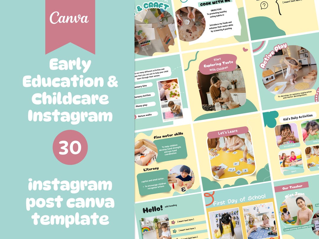 Educator Teacher Instagram Canva Template | Childhood Education ...