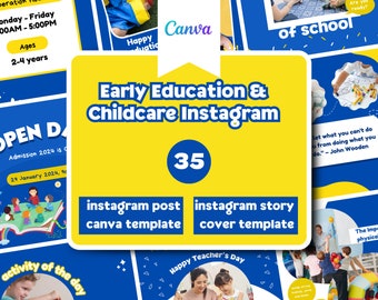 Educator Teacher Instagram Canva Template | Childhood Education ...