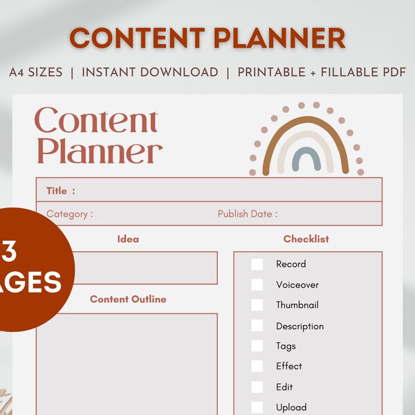 Youtube Video Checklist - Etsy