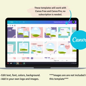 Education Instagram Canva Template | Montessori Childcare | Preschool ...