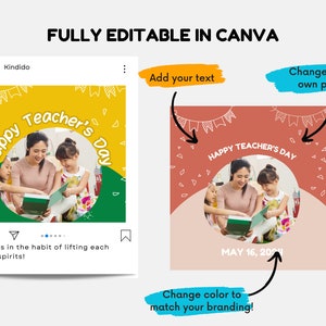 Education Instagram Canva Template | Montessori Childcare | Preschool ...