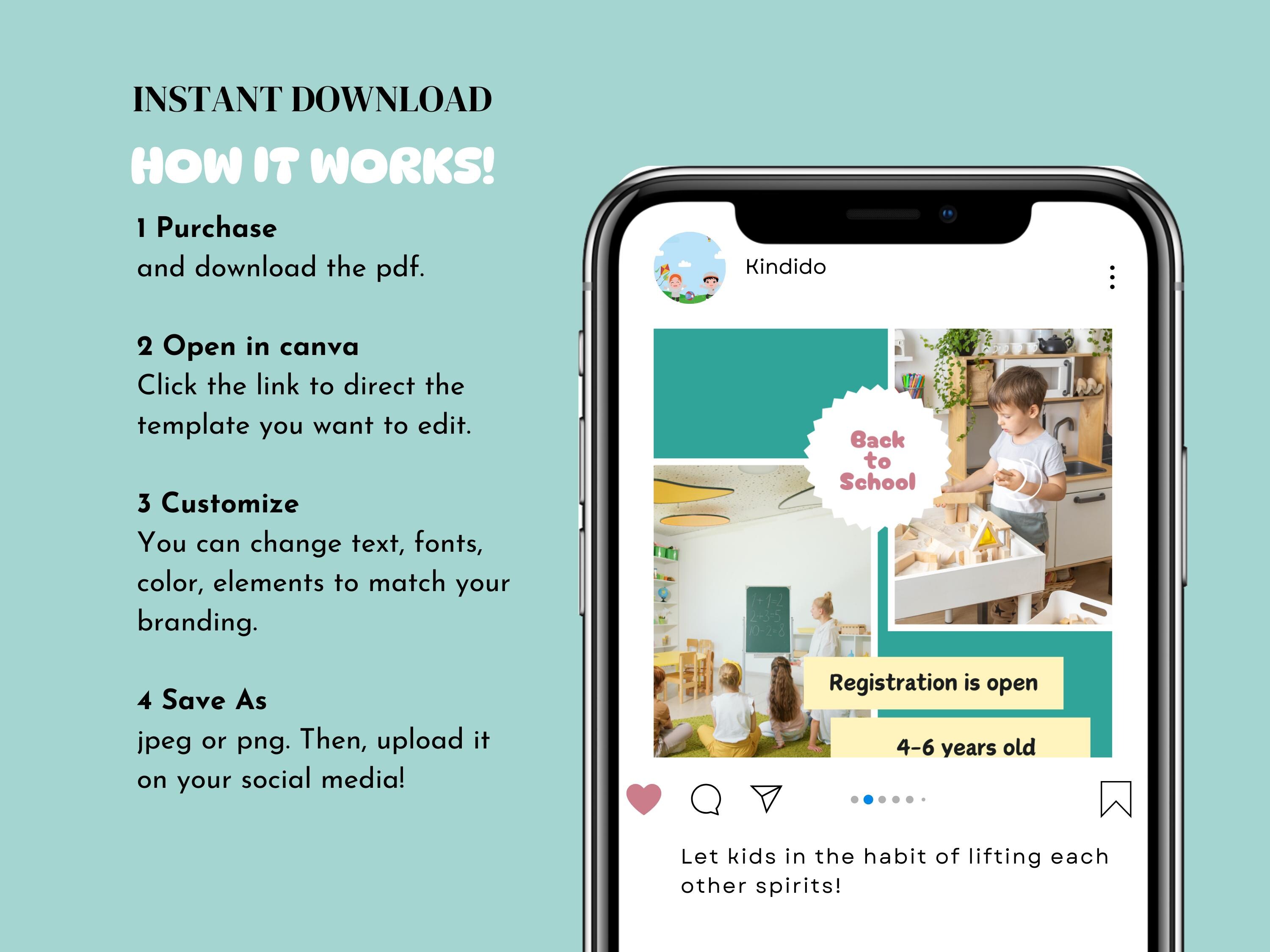 Educator Teacher Instagram Canva Template | Childhood Education ...