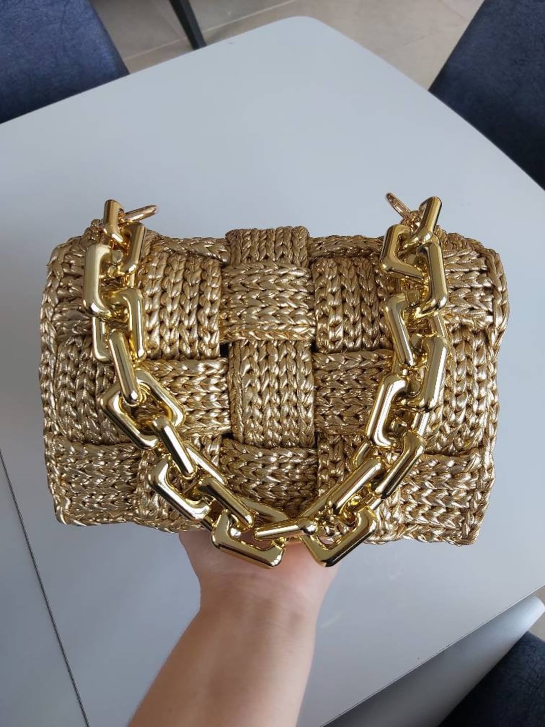 Metallic Bag/luxury Bag/gold Metallic Bag - Etsy