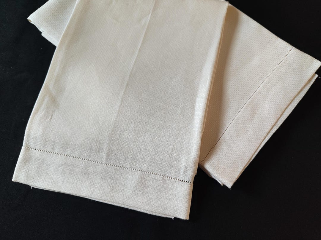 Pair of Unused Large Vintage Pure Irish Linen Huckaback Guest Towels - Etsy