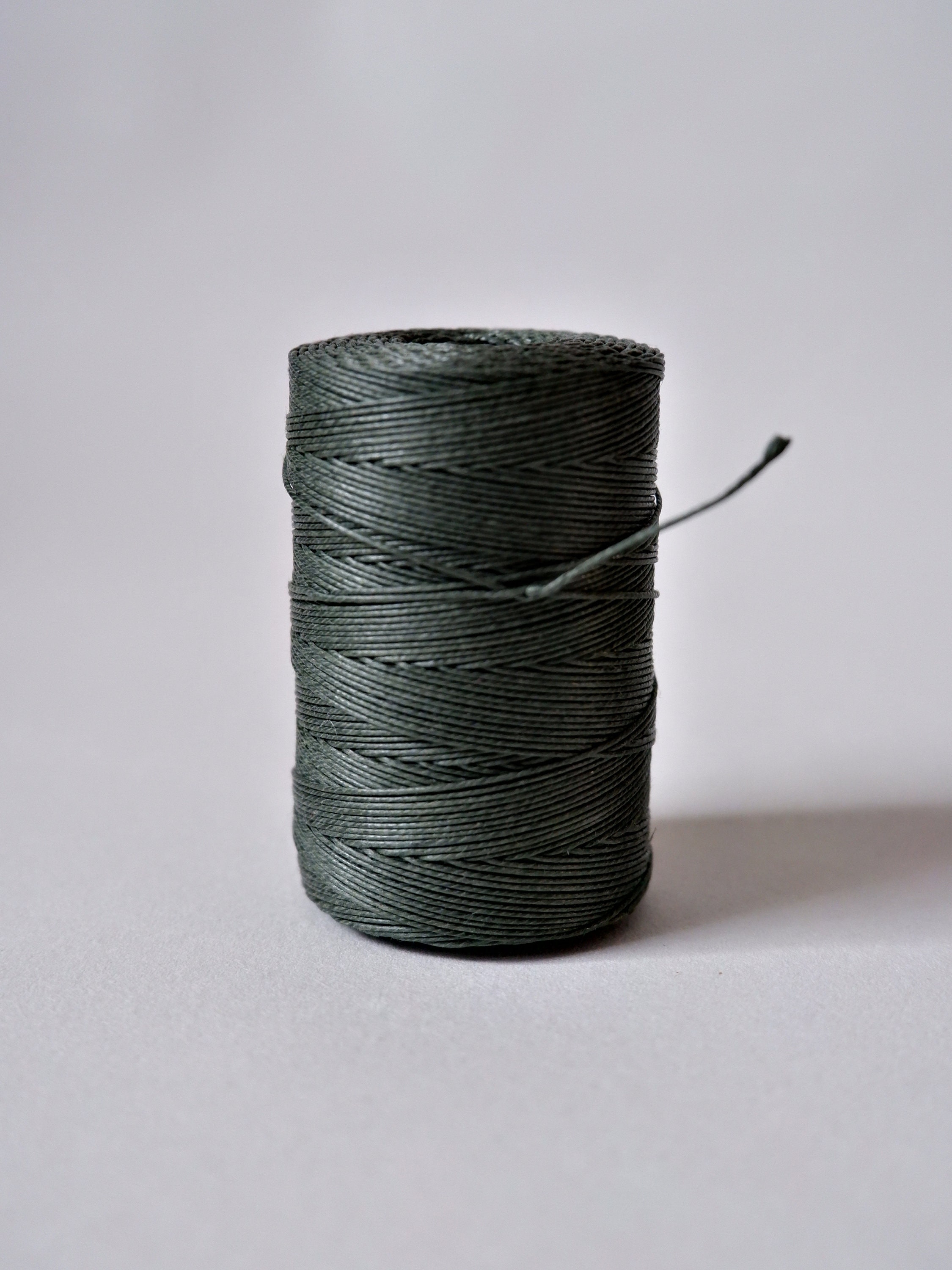 Spool of Vintage Barbour Irish Linen Thread Army Green 50g No:18 3 Cord ...