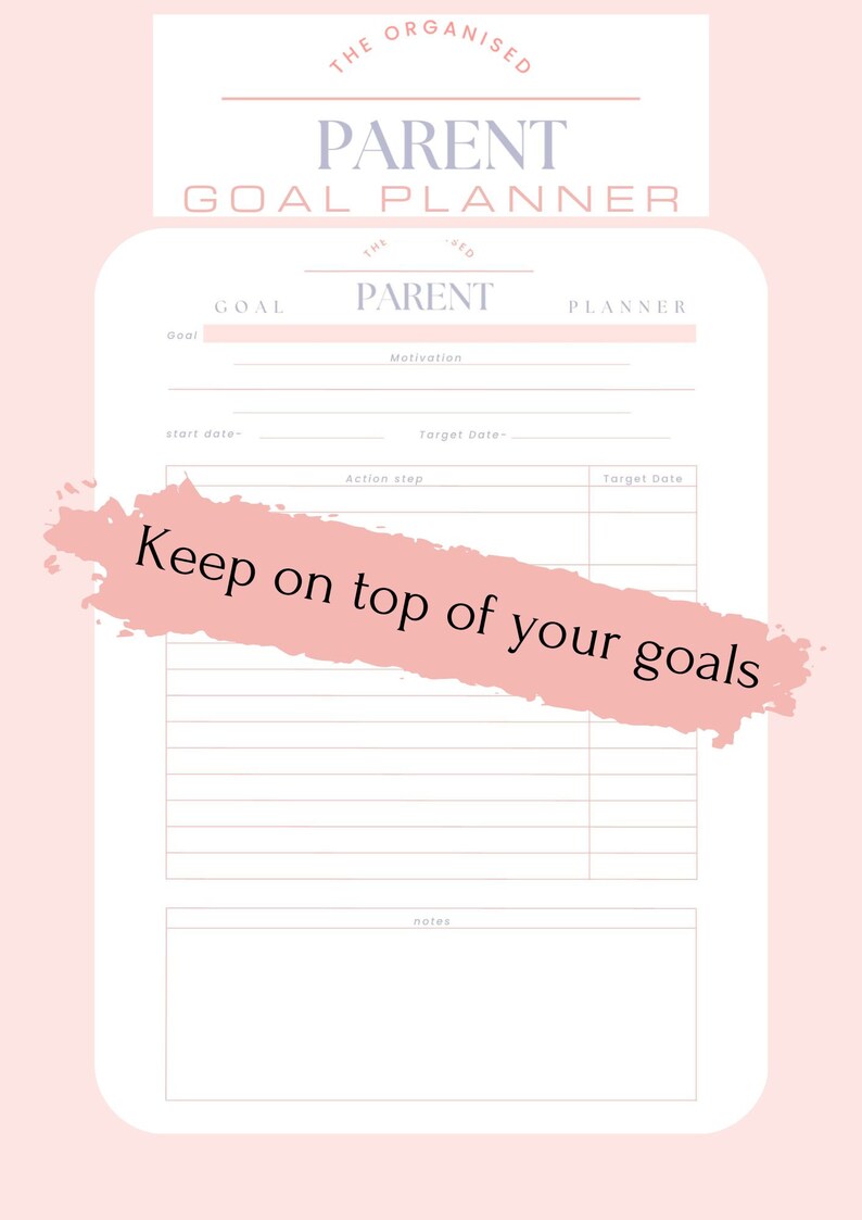 Goal Planner Printable. Reach Your Goals. Succeed. - Etsy