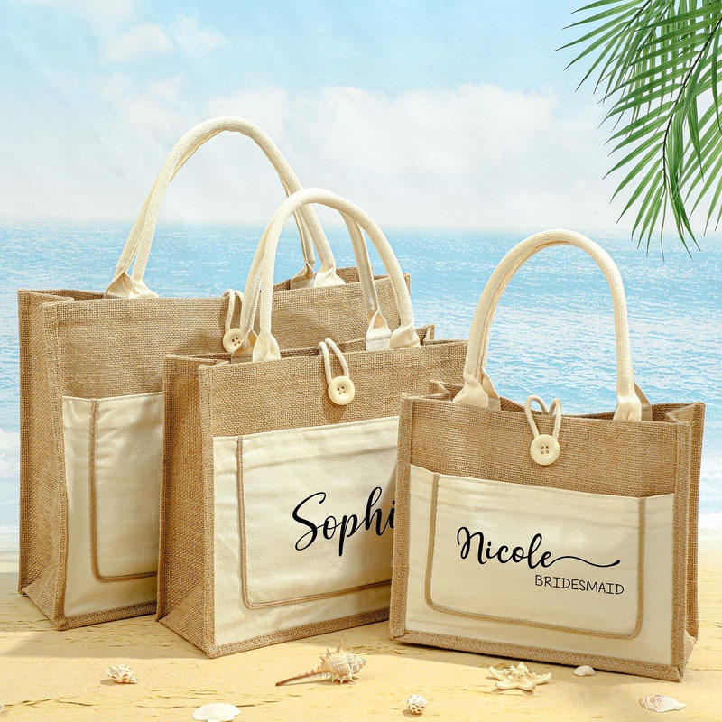 Monogram Beach Bag - Etsy