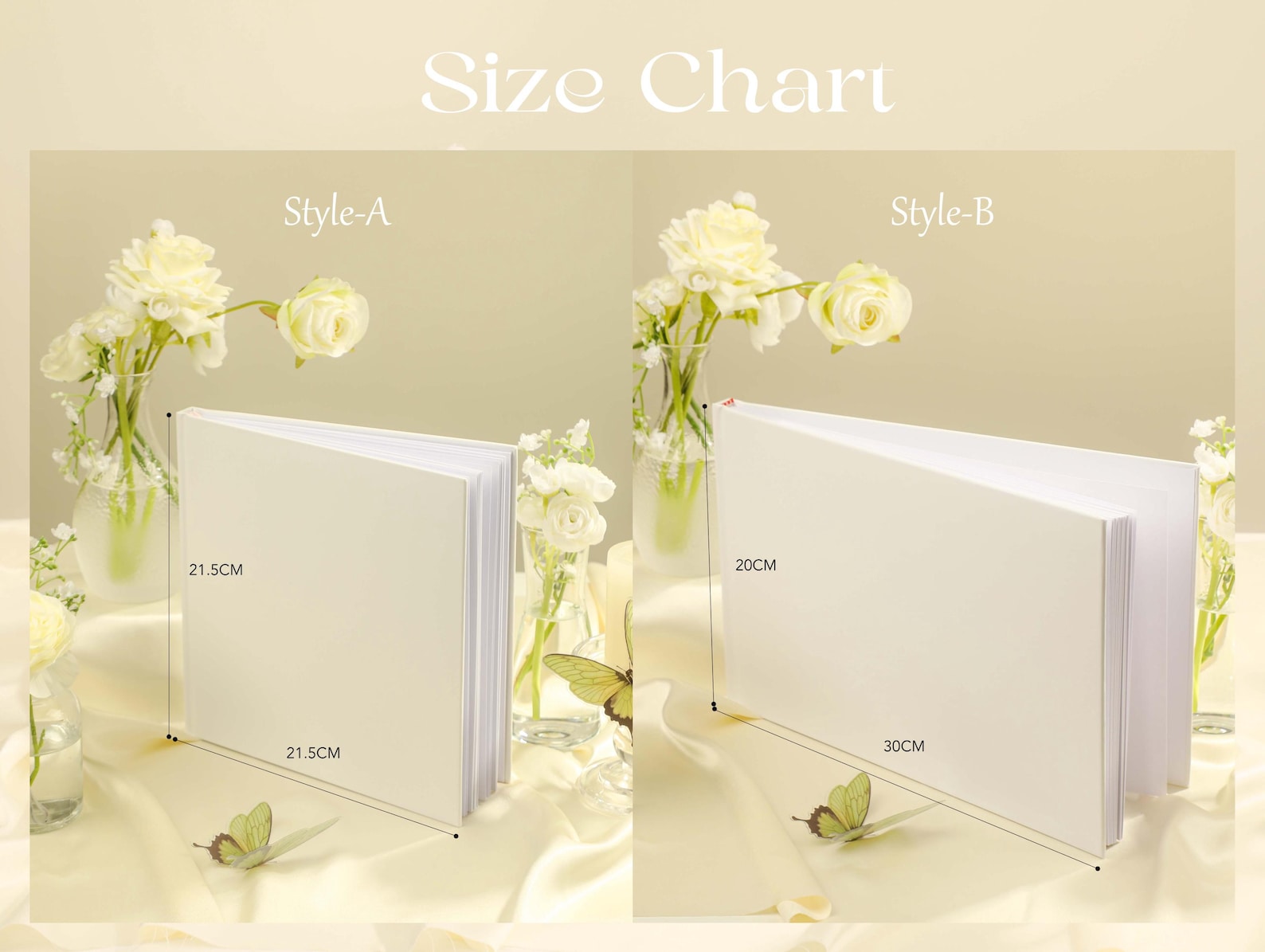 Personalised Wedding Guest Book, Minimalist Custom Wedding Hardcover ...