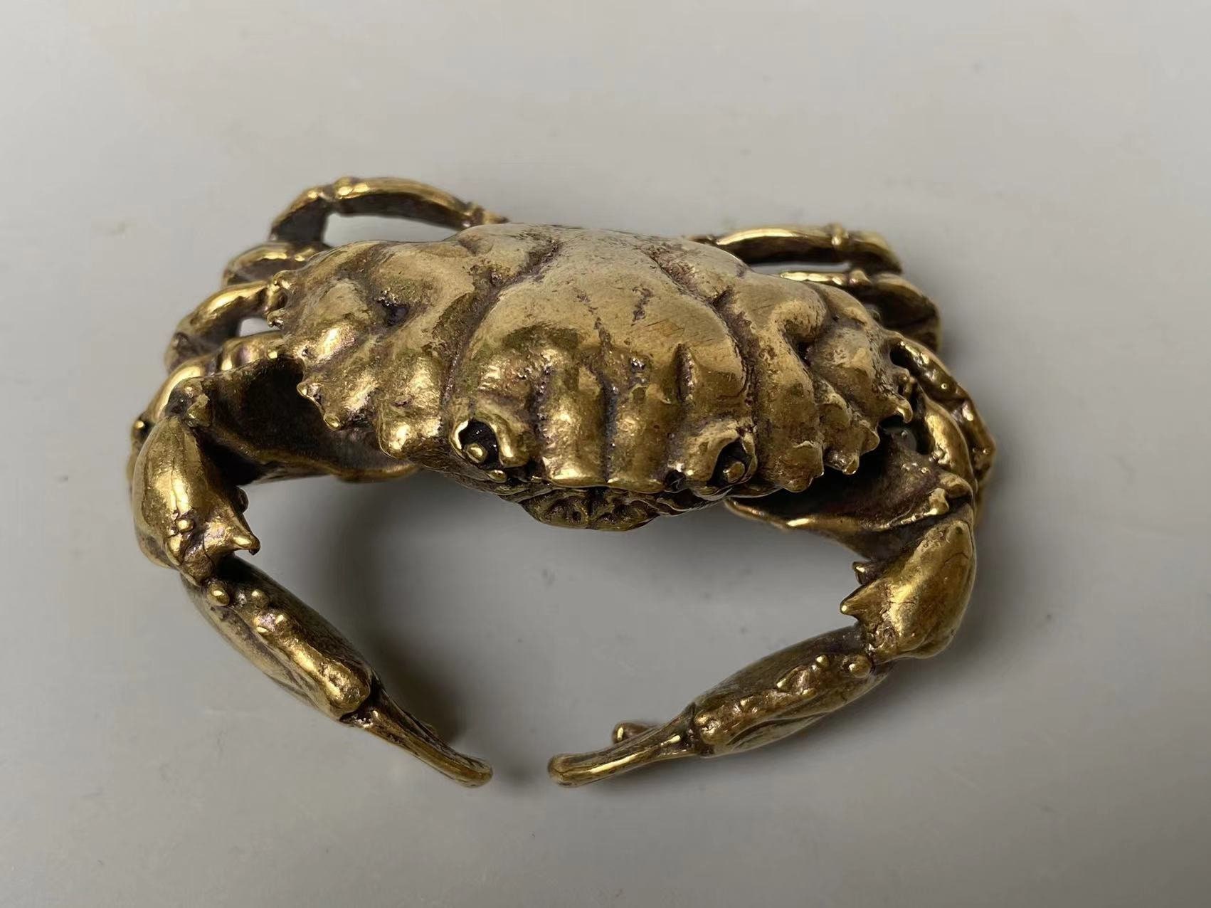 Pure Copper Crab Statue Sculpture Handmade Ornaments Craft - Etsy