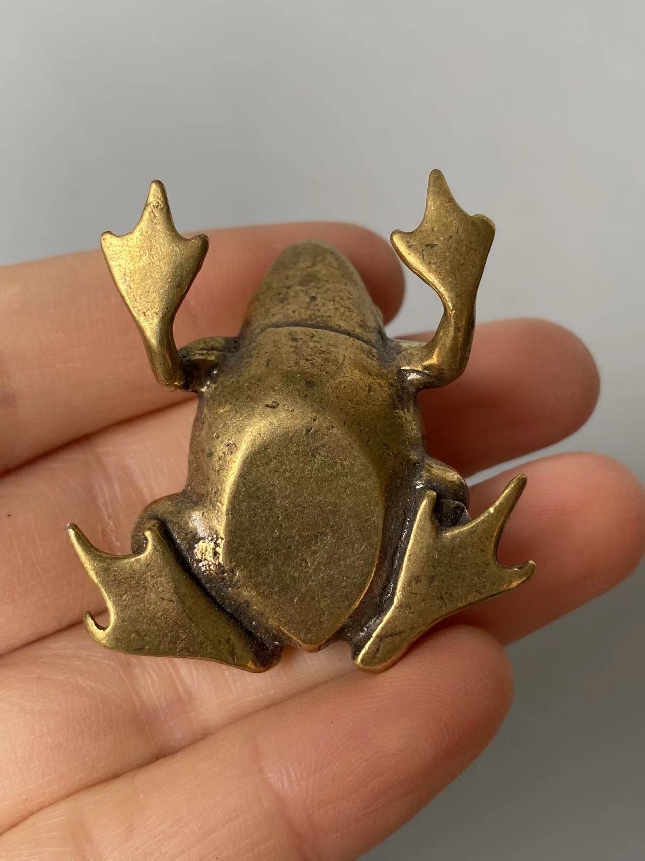 Pure Copper Frog Statue Sculpture Handmade Ornaments Craft - Etsy