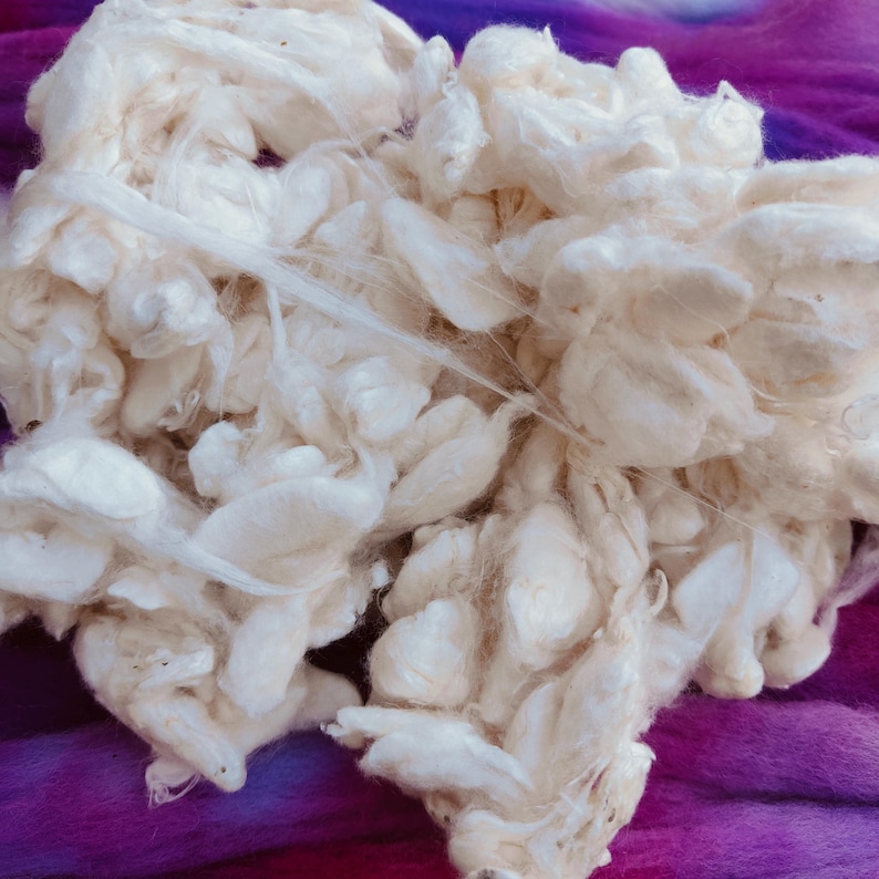 Silk Cocoons, Peace Silk, Spinning, Felting, Silk Roving, Needle Felt ...