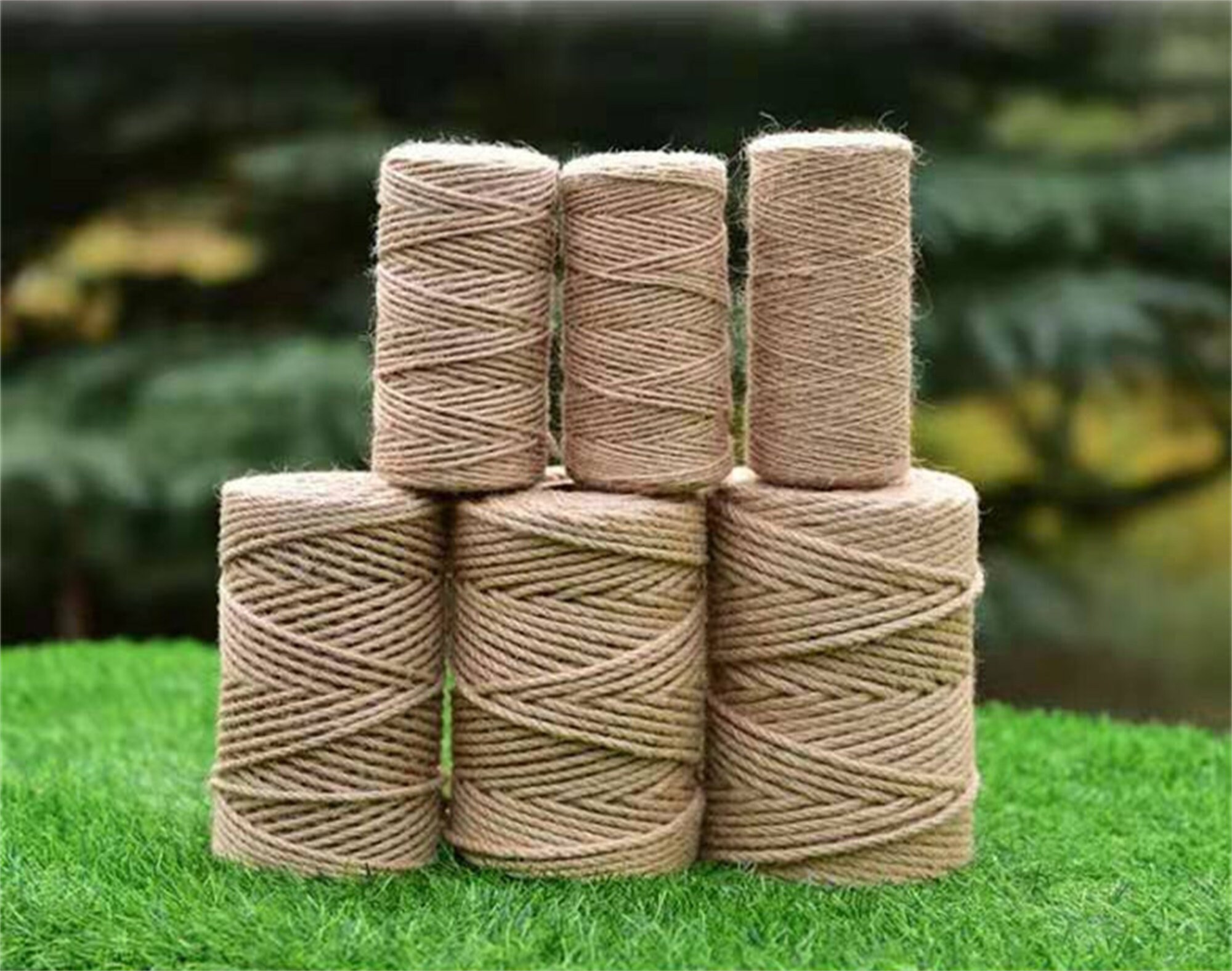 1mm-5mm Natural Brown Jute Twine String Rope Rustic Hessian - Etsy