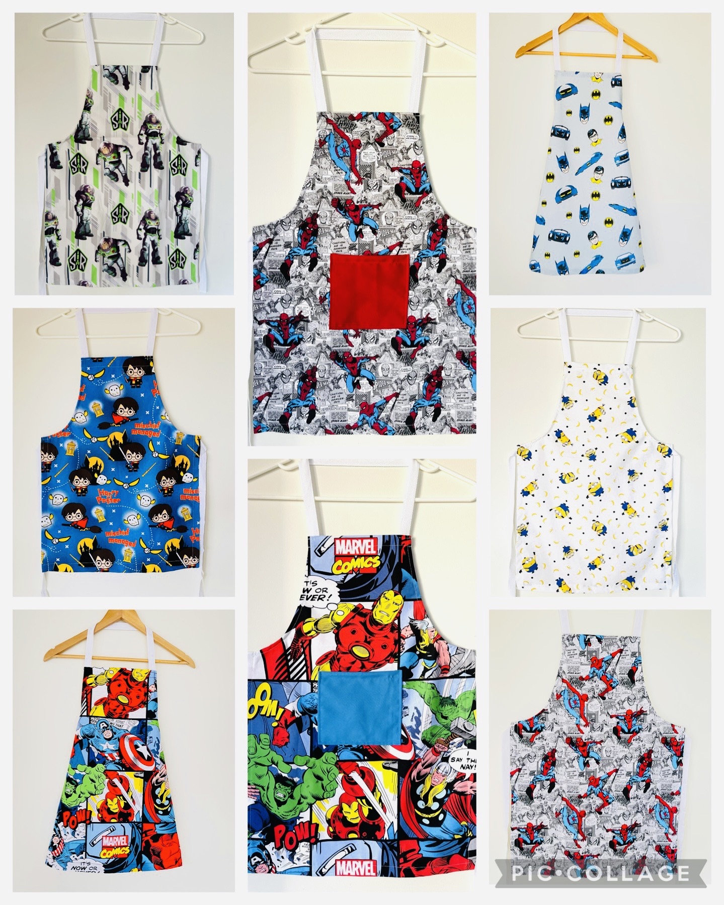 BOY’S SUPERHERO Apron | Art Smocks | Cooking | Chefs | Costumes - Etsy ...