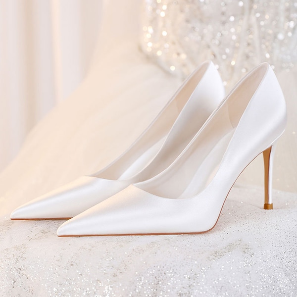 Satin Wedding Shoes - Etsy