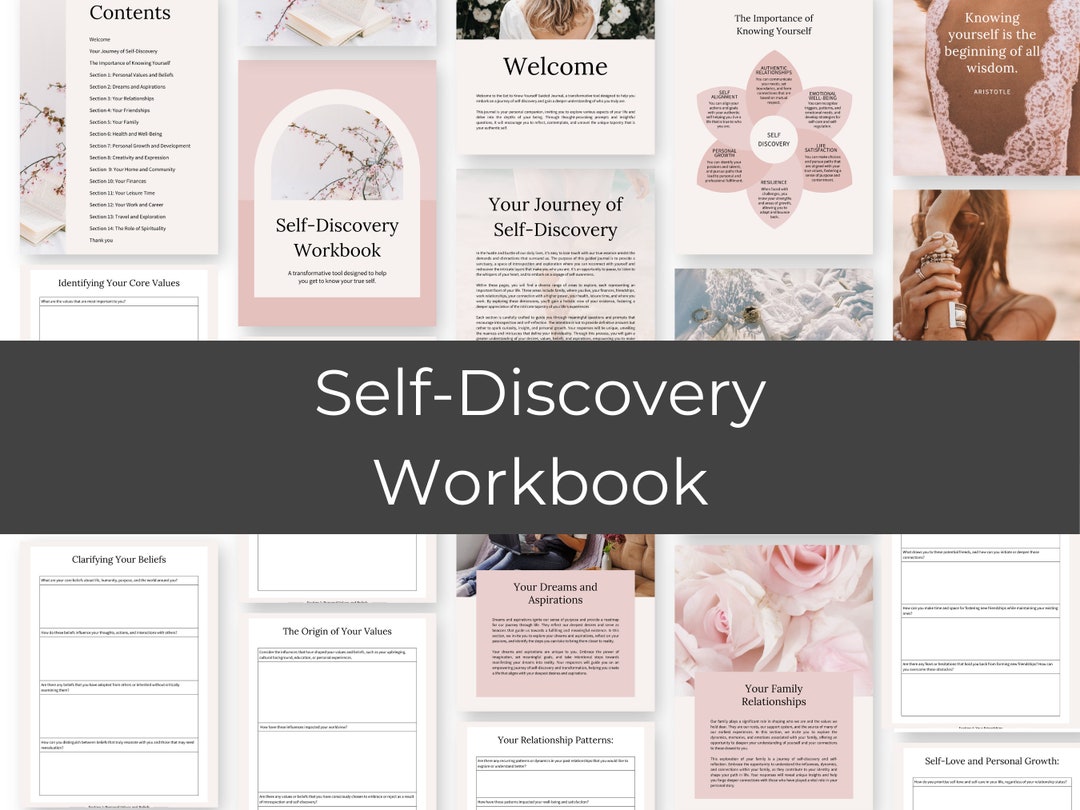 Self Discovery Journal, Get to Know Yourself Journal, Self-care Journal ...