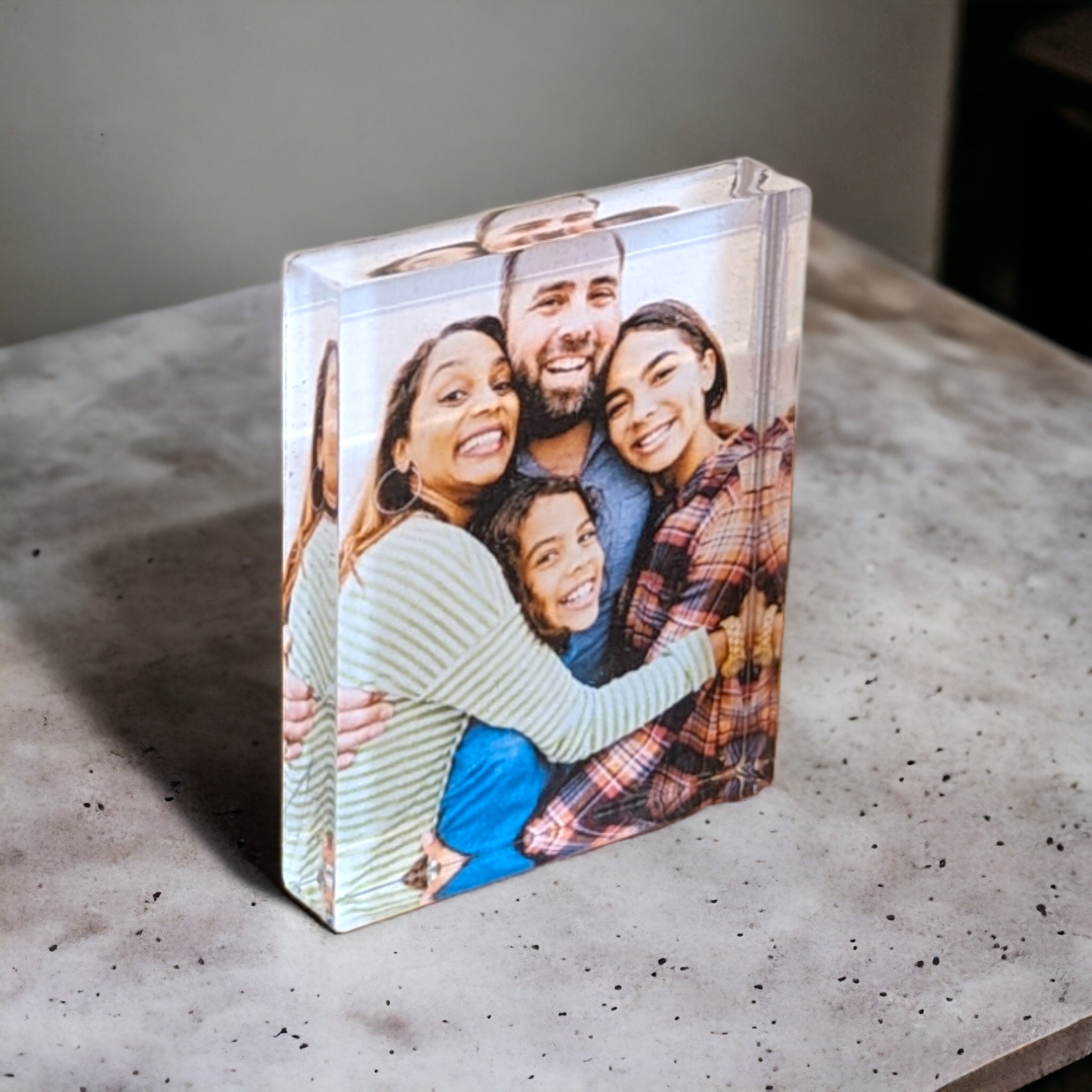 Personalised Photo Print Acrylic Block - Etsy UK