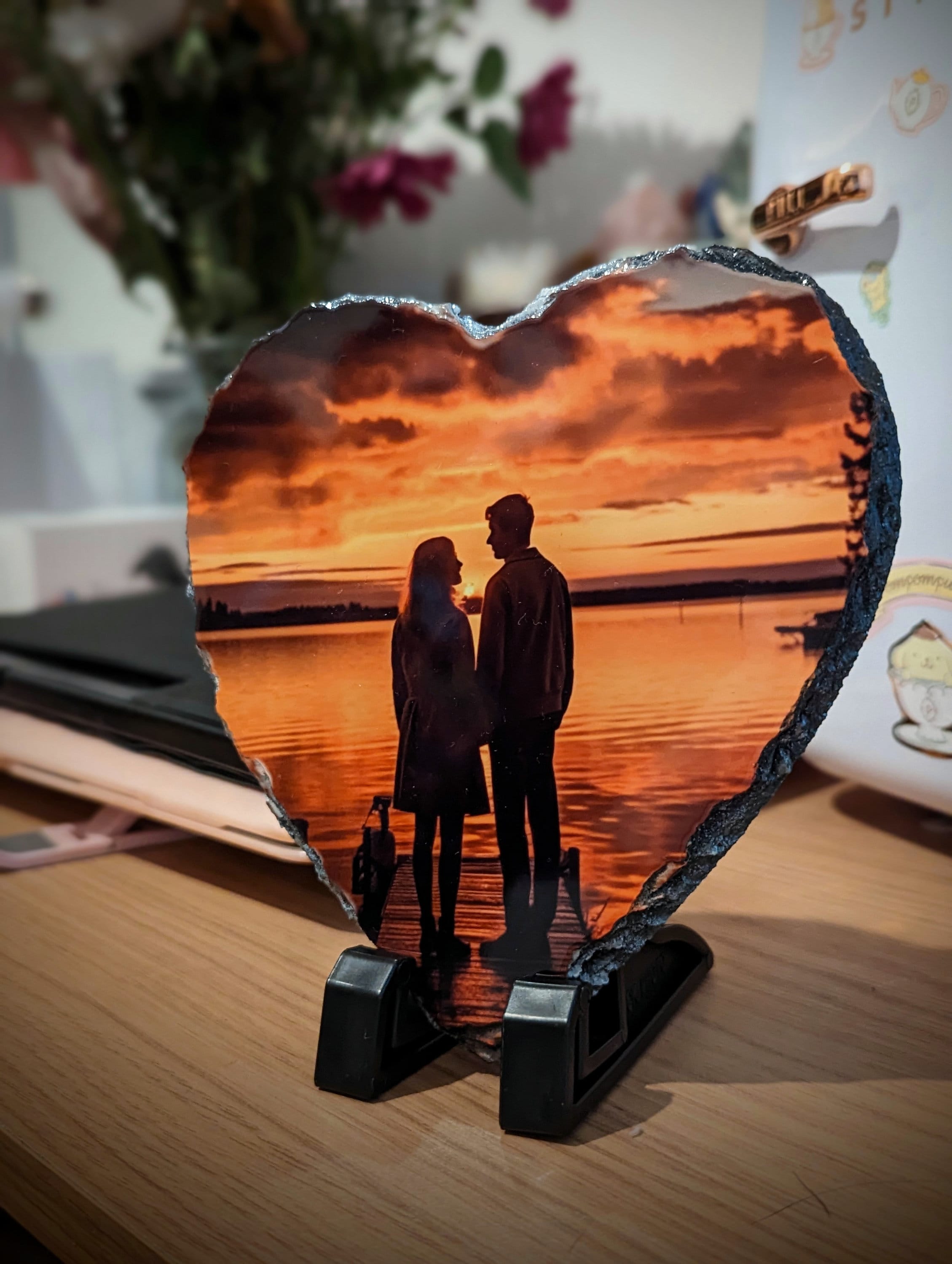 Personalised Custom Photo Printed Rock Slate - Etsy UK
