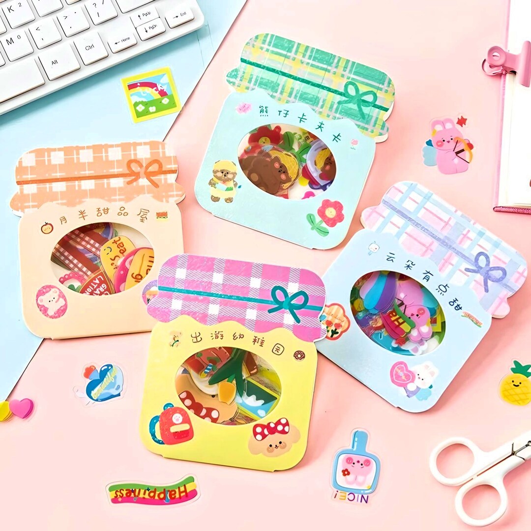 40pcs Kawaii Stickers Box Candy Shop Stickers PVC Cute - Etsy