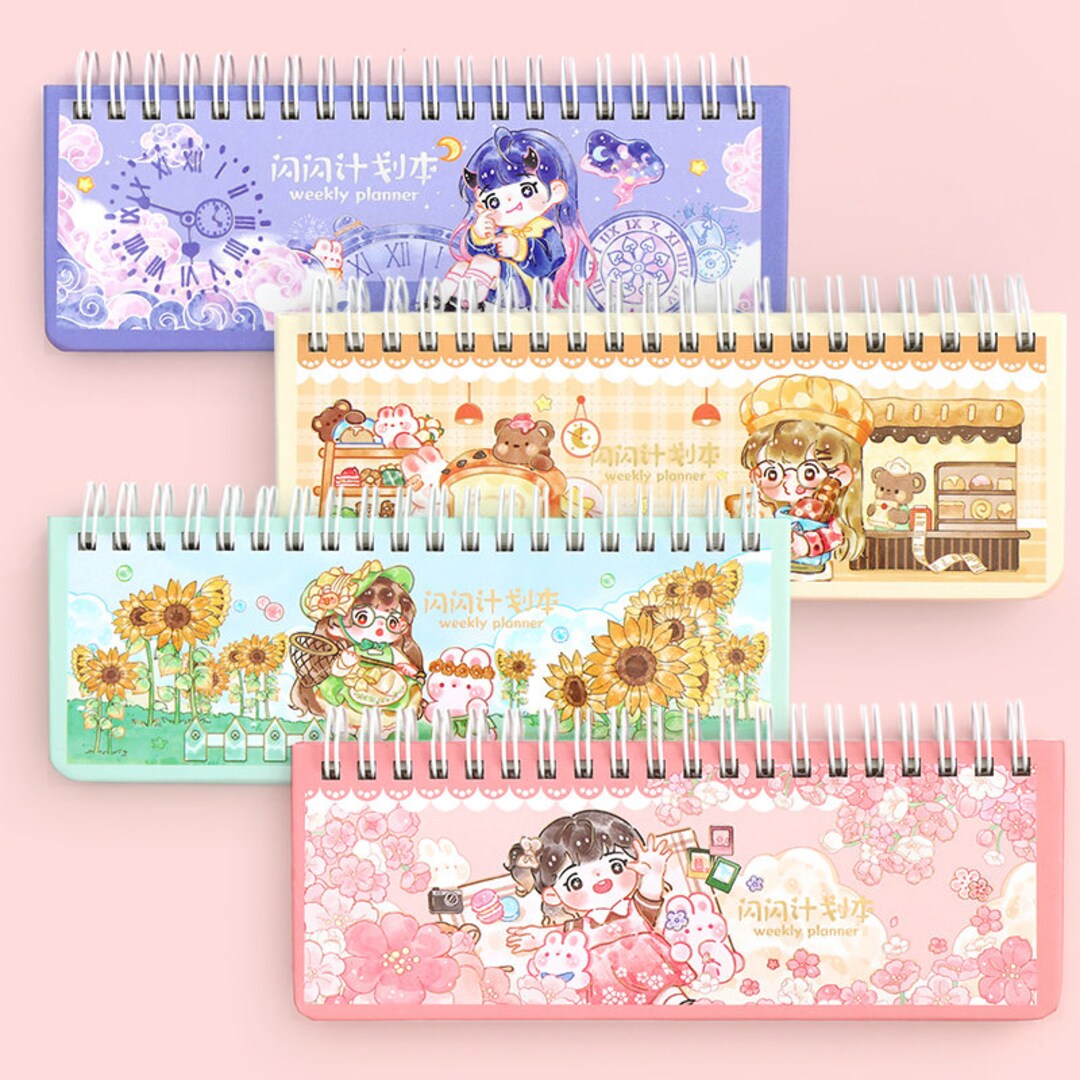 Kawaii Notebook A3 Cute Weekly Planner Spiral Book for Kids - Etsy