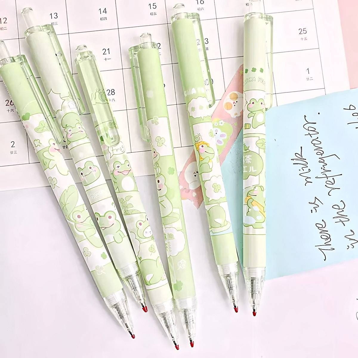 2pcs Cute Cartoon Frog Pen Cute Neutral Pen Kawaii Kitsch - Etsy UK