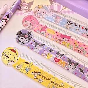 Anime Cute Ruler Measuring Ruler Kawaii Stationery Set Cinnamoroll ...