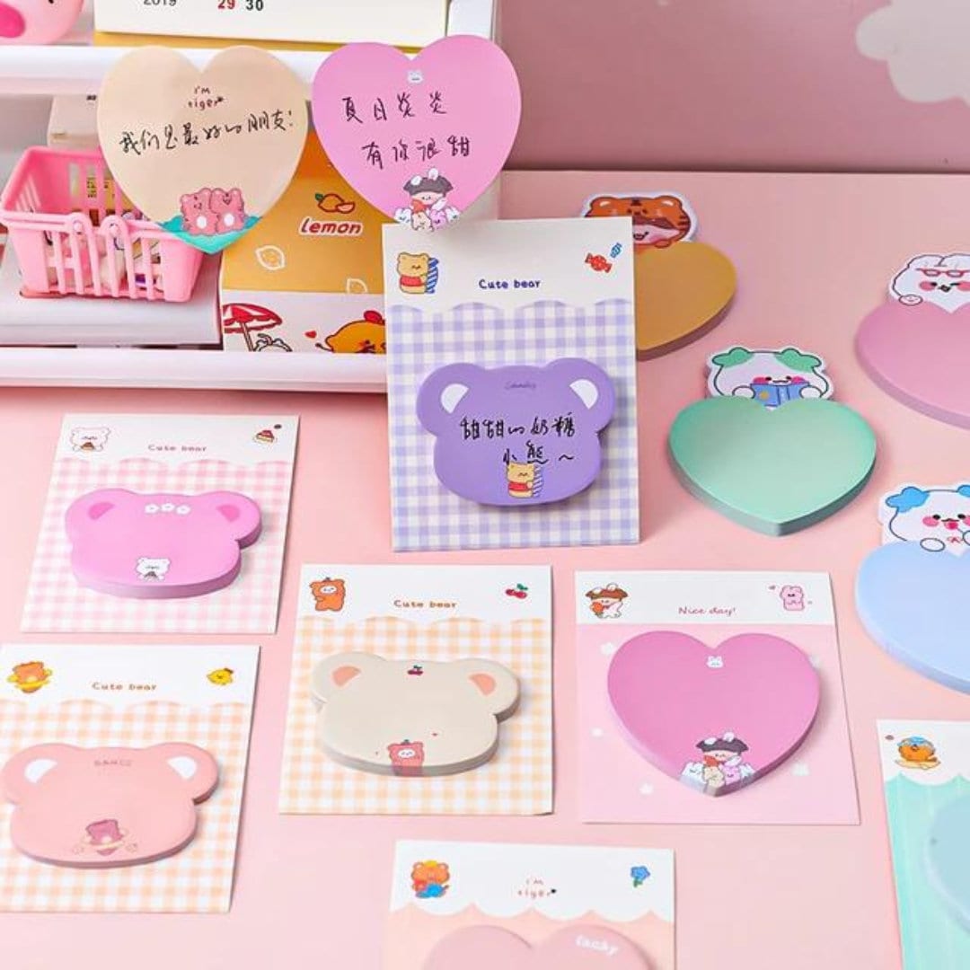 Kawaii Sticky Notes Cute Memo Pad Japanese Stationery - Etsy UK