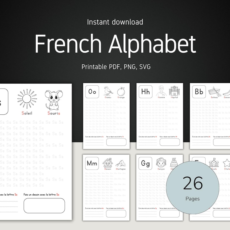 French Alphabet - Etsy