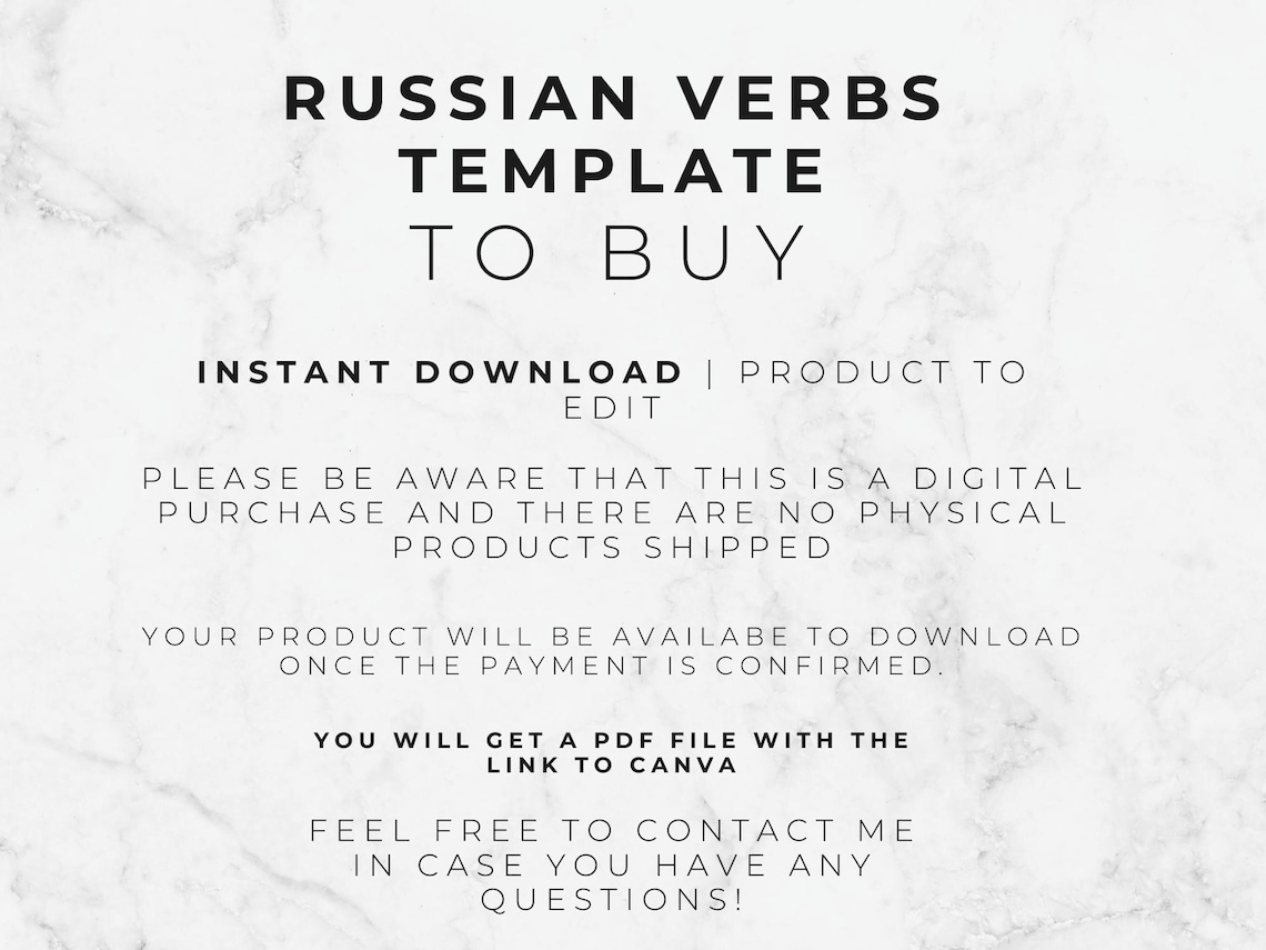 Common Russian Verbs List | Printable PDF Cheat Sheet for Beginners ...
