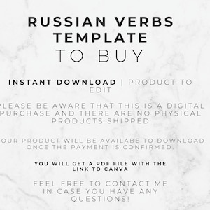 Common Russian Verbs List | Printable PDF Cheat Sheet for Beginners ...