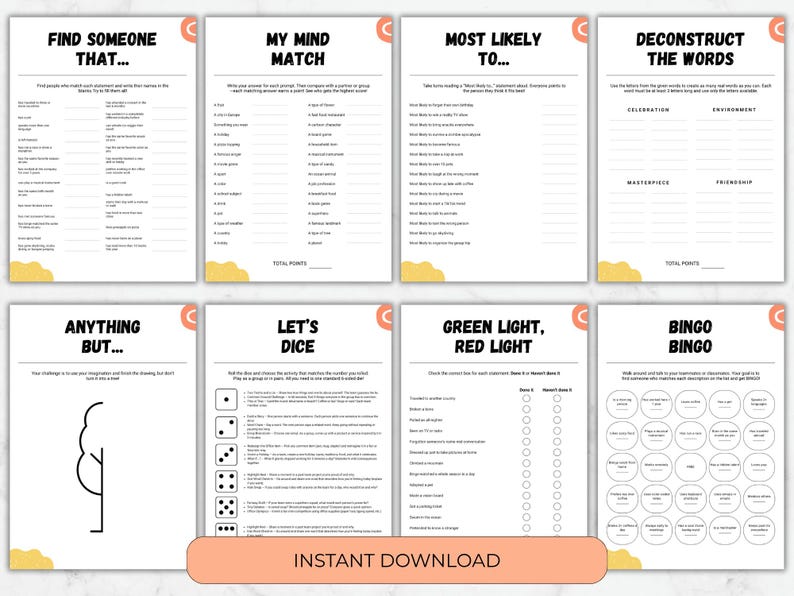 Icebreaker Games for Kids & Adults, Team Activities: Office, Parties ...