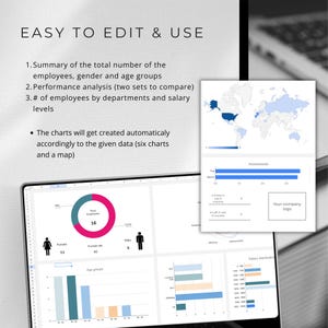 HR Employee Dashboard Template: Google Sheets for Data Tracking ...